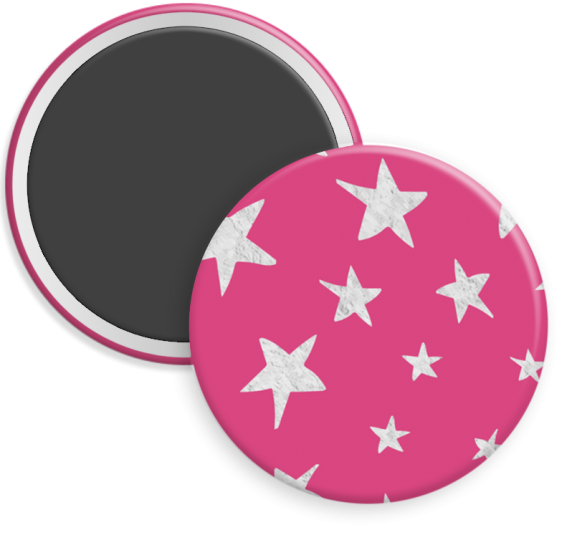 White Stars on Pink - Yes Please PaperCrafts
