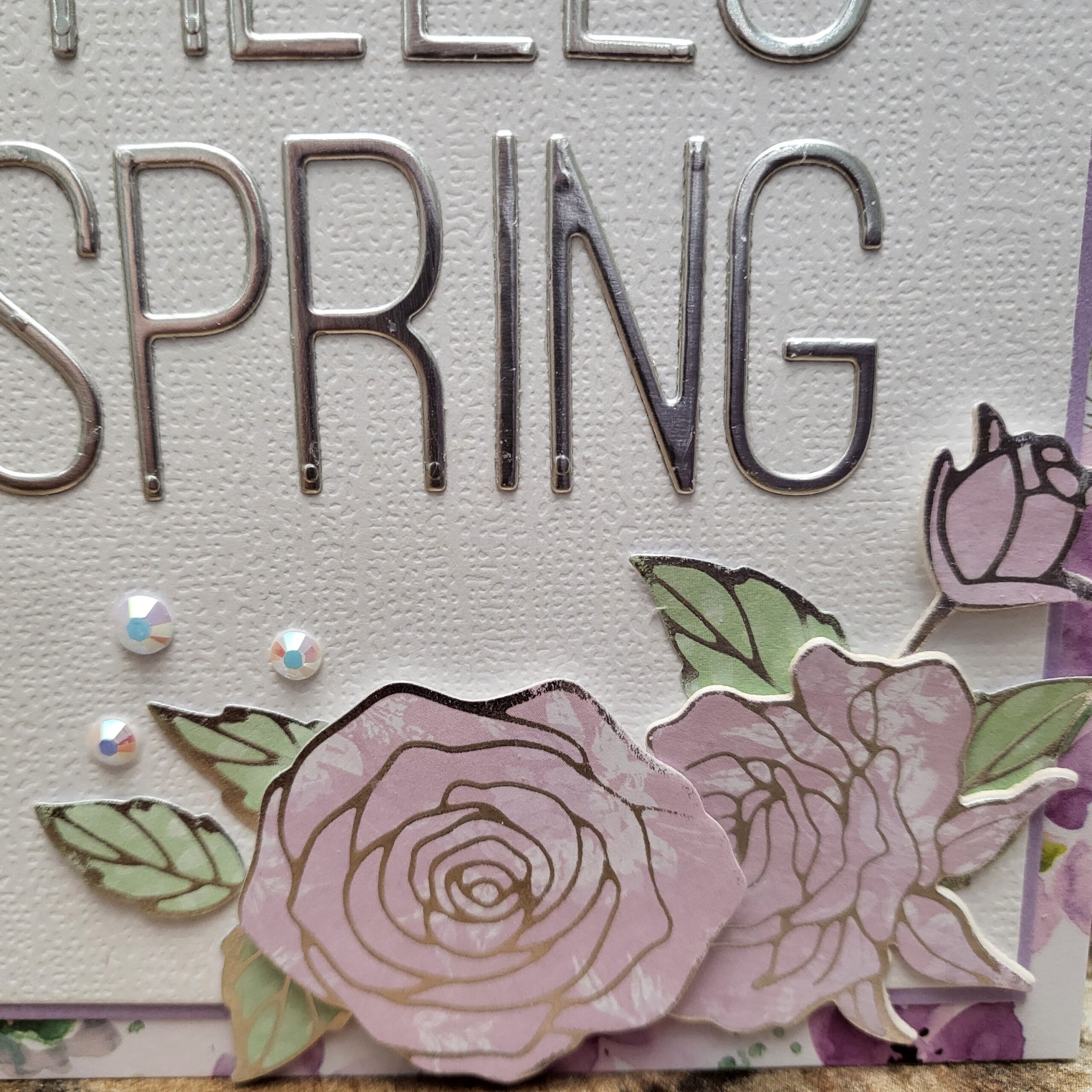 Card Created with the “Glimmer Edge Roses” from Spellbinders March 2022 ...